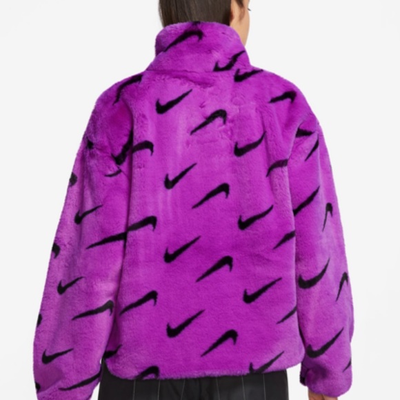 Nike | Jackets & Coats | New Nike Faux Fur Jacket | Poshmark
